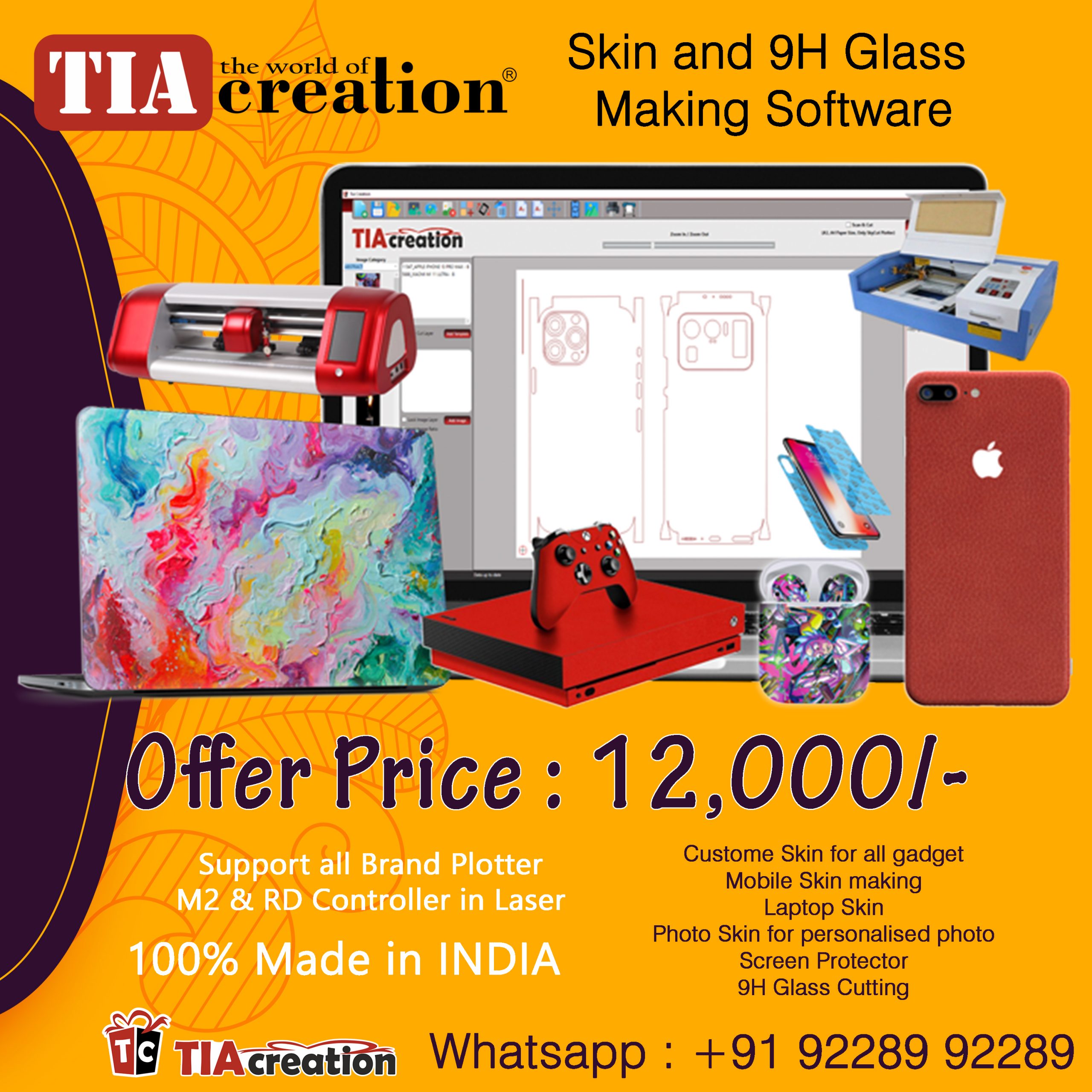 Mobile Skin Cutting Desktop Software - TIA Creation